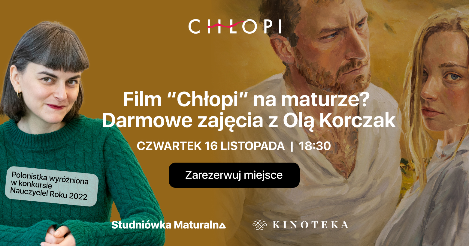 Film "Chłopi" na maturze? Darmowe zajęcia | Studniówka Maturalna